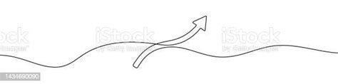 위쪽 화살표의 연속 선 그리기 위쪽 화살표 선형 아이콘입니다 화살표 연속 선 아이콘 성장 개념에 대한 스톡 벡터 아트 및 기타 이미지 성장 개념 라인아트 화살표