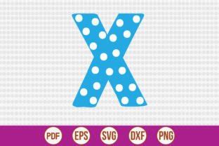 X Polka Dot Alphabet Graphic By Creativemim Creative Fabrica