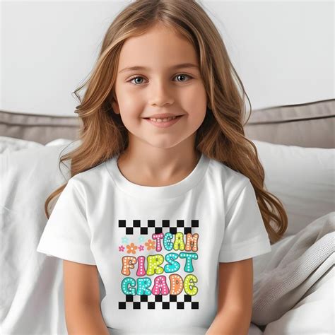 Team First Grade Girls Shirt First Grade Shirt For Girls Back To