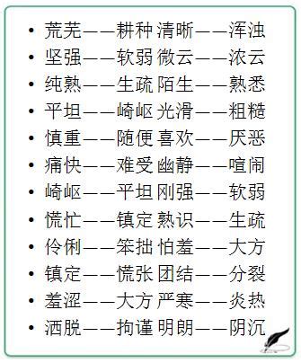 小學語文1 6年級近義詞反義詞彙總存起來慢慢教給孩子 每日頭條