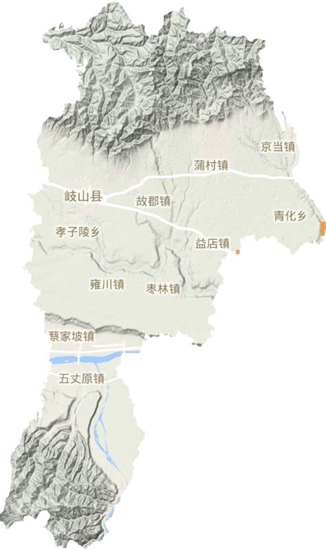 岐山县高清卫星地图