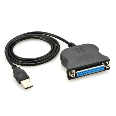 USB To Parallel Printer Cable Adapter USB 2 0 Male To DB25 Female Parallel Port Printer