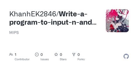 Github Khanhek2846write A Program To Input N And Output The Corresponding Fibonacci Sequence