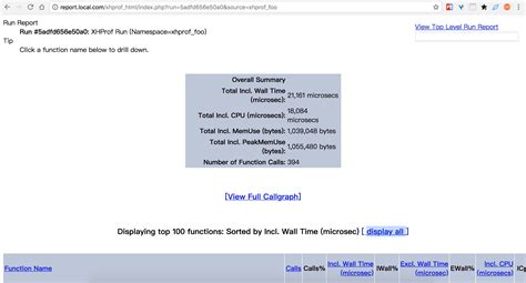 使用 Xhprof 进行 Php 查询性能分析和问题追踪 格物
