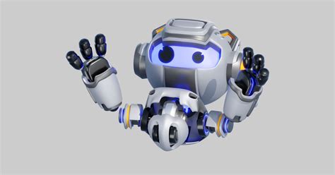 Cartoon Robot Character Animation Friendly 3d Incl Ai And Automation