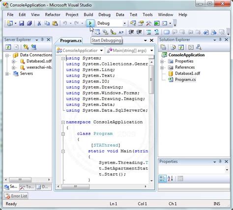Net Console Application เขียนโปรแกรมบน Console Application ด้วย Net