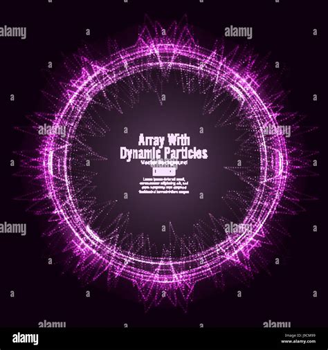 Array Vector With Splash Particles Big Data Complex Digital Abstract