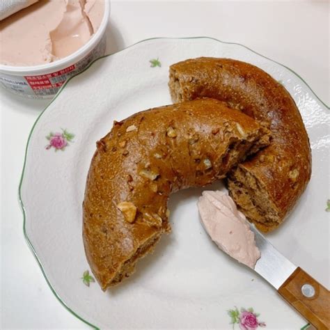 던킨도너츠 베이글and필라델피아 크림치즈 딸기 네이버 블로그