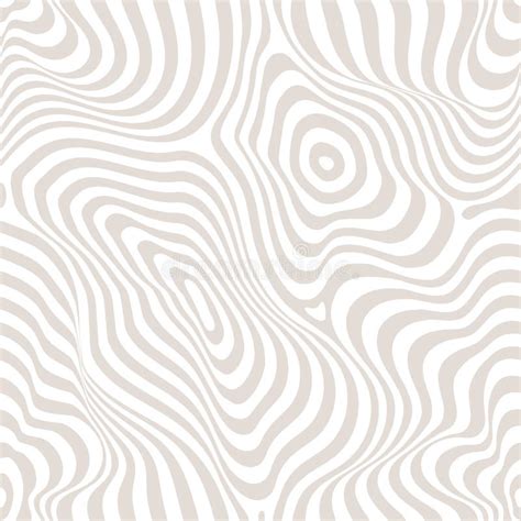 Vector Seamless Pattern Beige Curved Lines Striped Pastel Background Stock Vector
