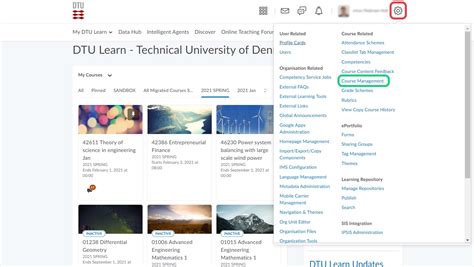 Dtu Learn Support Creating An Unofficial Course