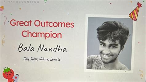 Bala Nandha Kishore S On Linkedin Gratitude Teamwork Zomato Greatoutcomeschampion