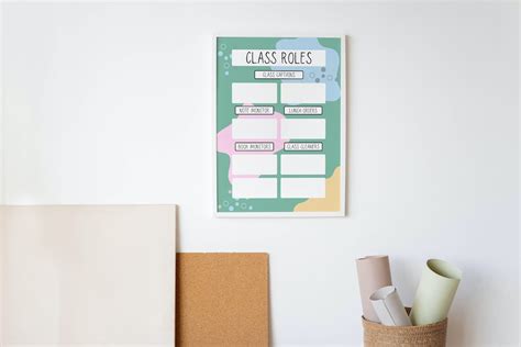 Class Roles Poster Printable Classroom Jobs Chart Student