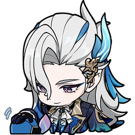 Sticker Maker Genshin Impact Neuvillette