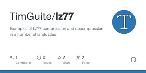 Github Timguite Lz77 Examples Of Lz77 Compression And Decompression In A Number Of Languages