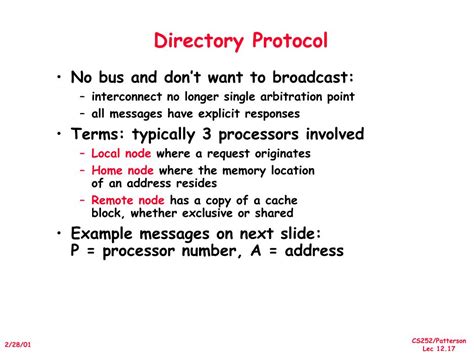 Ppt Cs 213 Lecture 9 Multiprocessor Directory Protocol Powerpoint