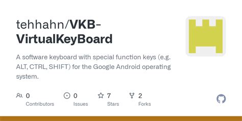 Github Tehhahnvkb Virtualkeyboard A Software Keyboard With Special Function Keys Eg Alt