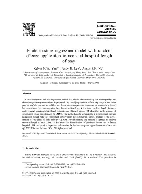 pdf finite mixture regression model with random effects application