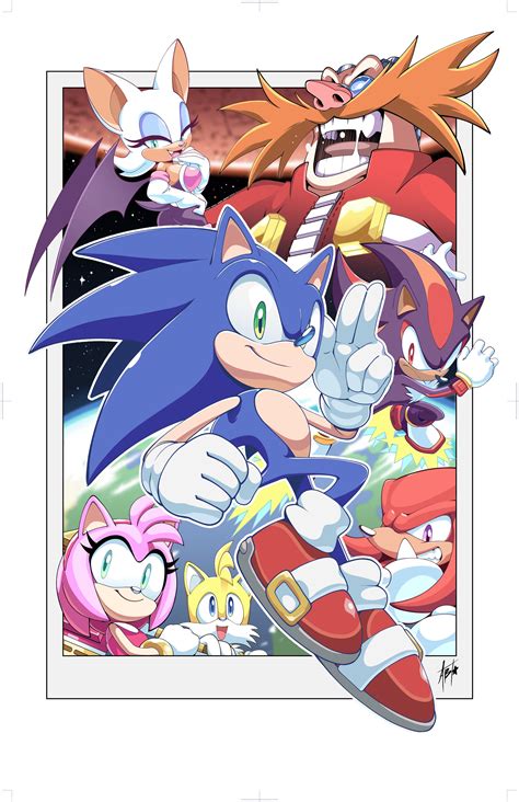Sonic The Hedgehog Amy Rose Shadow The Hedgehog Rouge The Bat Tails