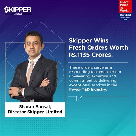 Beginning Of Golden Era At Skipper Limited Shiv Shankar Gupta