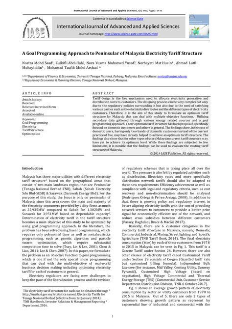 Pdf International Journal Of Advanced And Applied Sciences A Goal