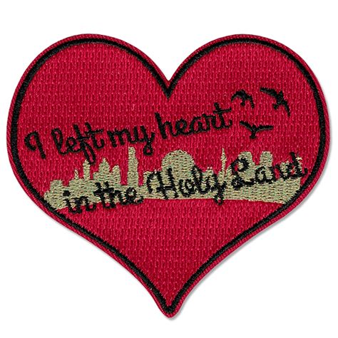 Embroidered Iron On Cloth Patch Heart Patch I Left My Heart In The