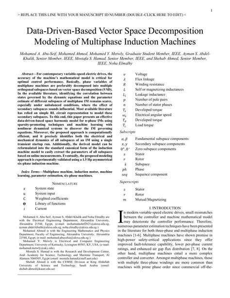Pdf Data Driven Based Vector Space Decomposition Modeling Of