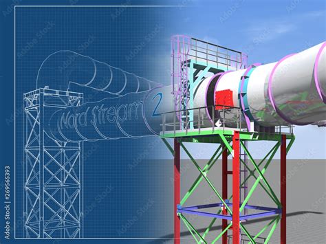 Nord Stream 2 Bim Model Of An Engineering Project For The Construction Of The Nord Stream 2 Gas