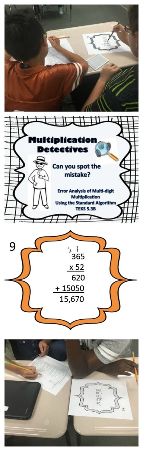 Multiplication Error Analysis Standard Algorithm Teks 53b Error Analysis Multiplication