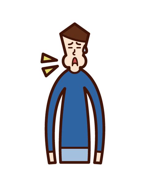 감기 소년 의 의 그림 무료 일러스트 소재집 Kukukeke