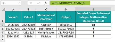 Rounddown Excel Function Formula Examples How To Use