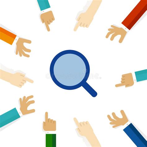 Magnifying Glass Search Tool Inspect Analysis Seaching Icon Stock Vector Illustration Of