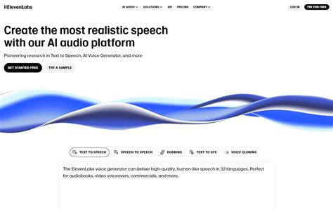 Elevenlabs Advanced Voice Synthesis Platform For Realistic Multilingual Audio Content Creation