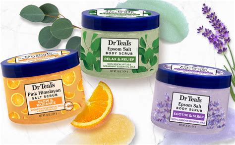 Dr Teals Pure Epsom Salt Body Scrub Relax And Relief With