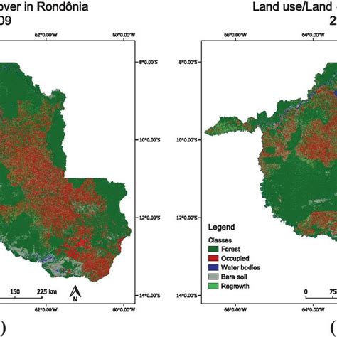 A B Random Forest Classifications 2009 And 2019 Download Scientific Diagram