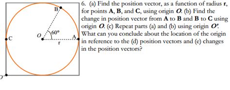 Solved A Find The Position Vector As A Function Of Chegg Com
