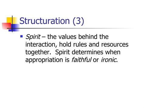 Adaptive Structuration Theory Ppt