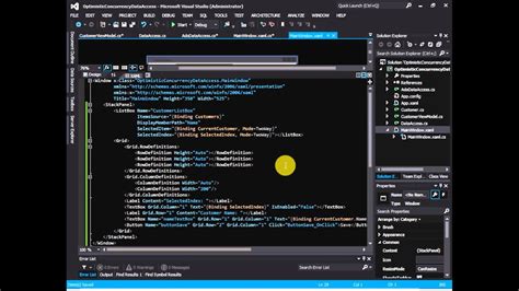 Adonet Data Access Optimistic Concurrency Control Youtube