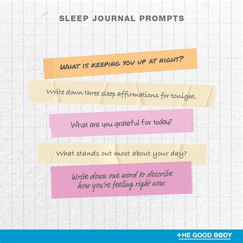 15 Journal Prompts For Sleep Get A Better Nights Rest