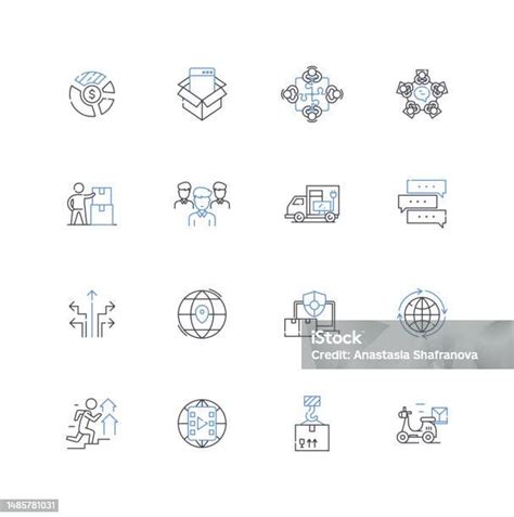 세분화 선 아이콘 모음입니다 커뮤니티 이웃 개발 주거 부동산 계획 로트 벡터 및 선형 그림 부동산 인프라 조경 개요 표지판 세트 아이콘에 대한 스톡 벡터 아트 및 기타