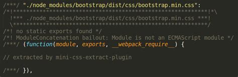 Webpack Why Bootstrap Css Is Being Bundled Together With Javascript