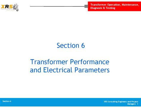 Power Transformers Performance And Electrical Parameters Ppt Slide Deck