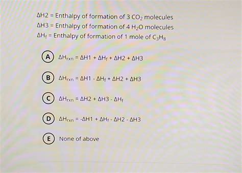 Solved The Ahrxn For The Following Reaction Is ΔΗΓΜΗ C3hg