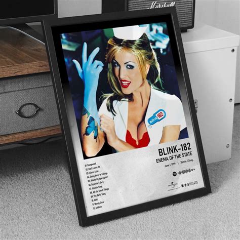 Quadro Álbum Enema Of The State Blink 182 Tam 33x43cm Elo7