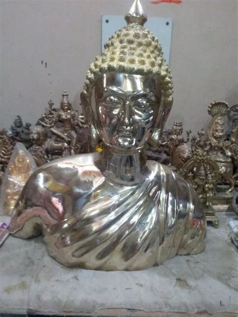 Golden Brass Buddha Statues Home At Rs 1000 In New Delhi Id 24319971730