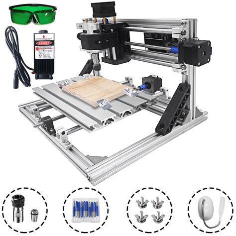 3 Axis Cnc Router Kit 2418 2500mw Pvc Injection Molding Material Diy T8 Screw Vevor Eu