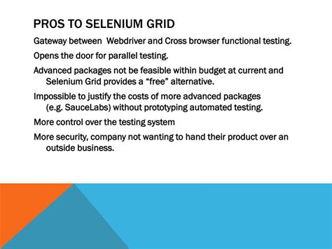 Ppt Selenium Grid Powerpoint Presentation Free Download Id4272191