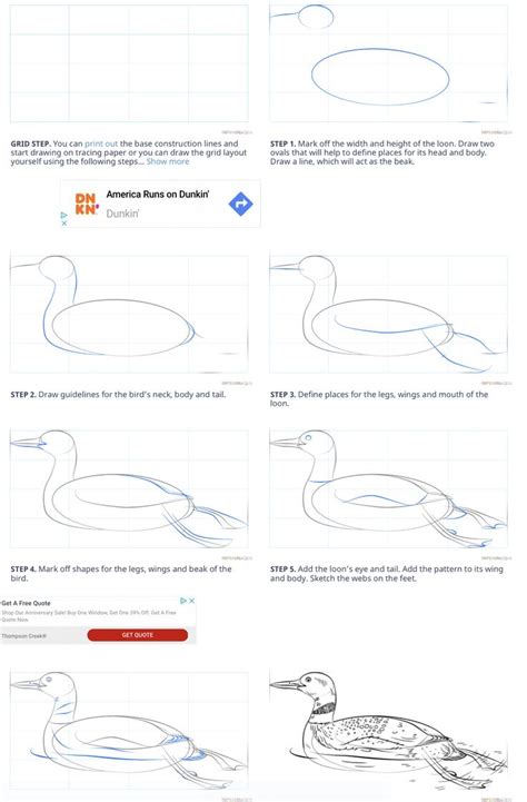How To Draw A Duck Step By Step