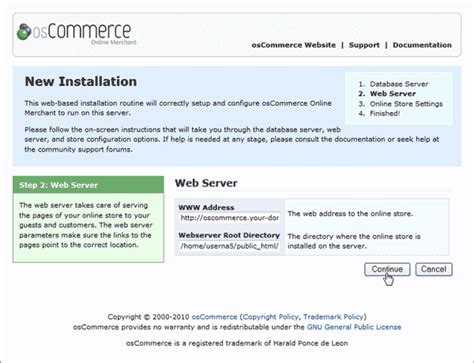 installing oscommerce manually inmotion hosting