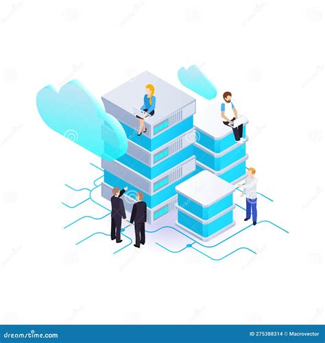 Data Storage Concept Stock Vector Illustration Of Electronic 275388314