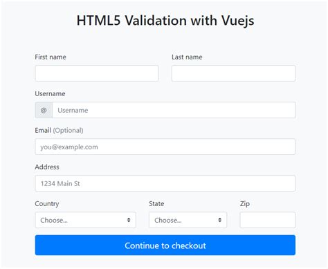 Form Validation With Html And Vuejs By Emmanuel Itnext